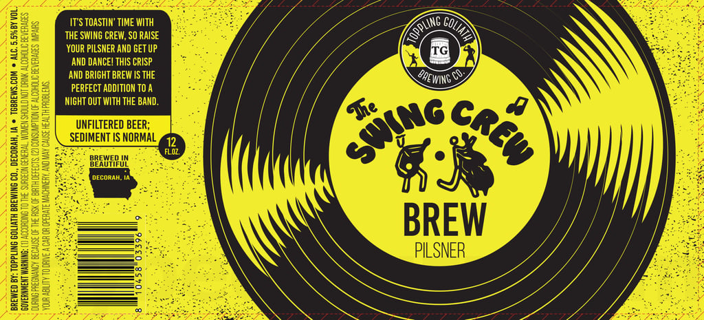 Toppling Goliath Adding The Swing Crew Brew Pilsner - My BeerBuzz