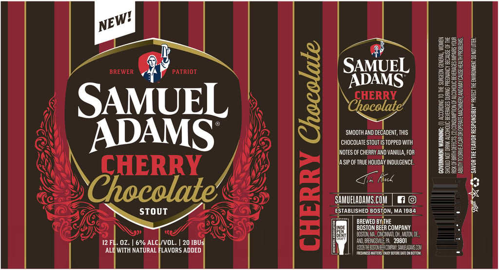 Samuel Adams Reveals New Cherry Chocolate Stout For 2026 - My BeerBuzz