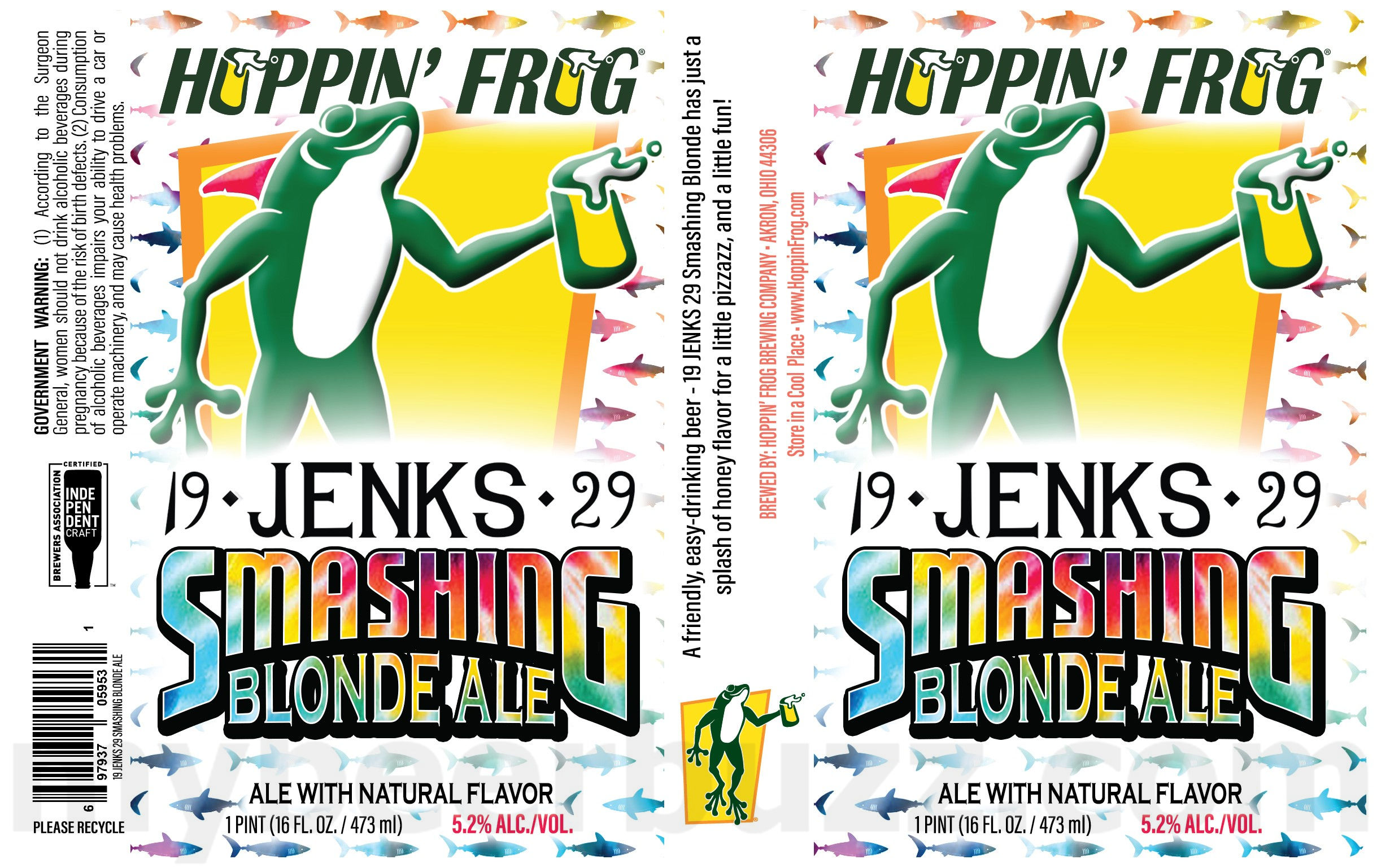 Hoppin’ Frog Adding 19 Jenks 29 Smashing Blonde Ale, Big Bowl O'Granola ...