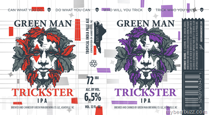 Green Man Brewing - Trickster IPA 12oz Cans - My BeerBuzz