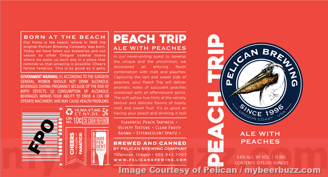 Pelican Adding Peach Trip Cans - My BeerBuzz
