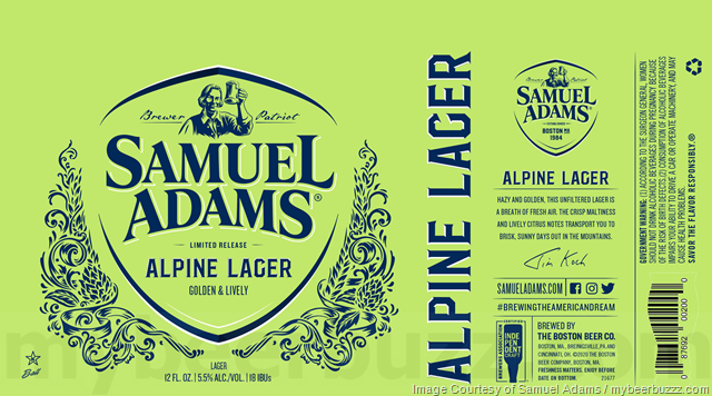 Samuel Adams Adding Alpine Lager, Golden Ale & David’s Pilsner Cans ...