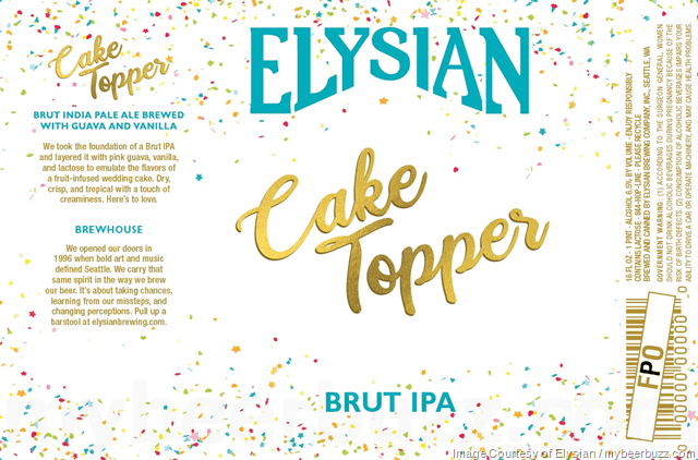 Elysian Adding Cake Topper Brut IPA 16oz Cans - My BeerBuzz