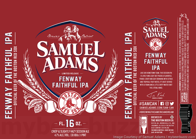 Samuel Adams Adding Red Sox Fenway Faithful IPA, Winter Witbier Cans ...