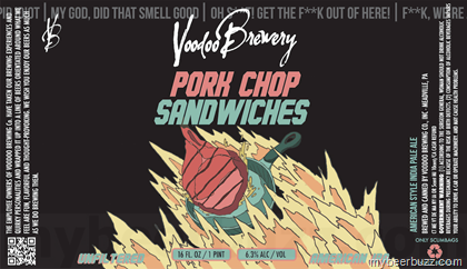 Voodoo Brewery - Pork Chop Sandwiches 16oz Cans - My BeerBuzz