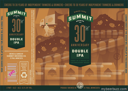 Summit Brewing - 30th Anniversary Double IPA 16oz Cans - My BeerBuzz