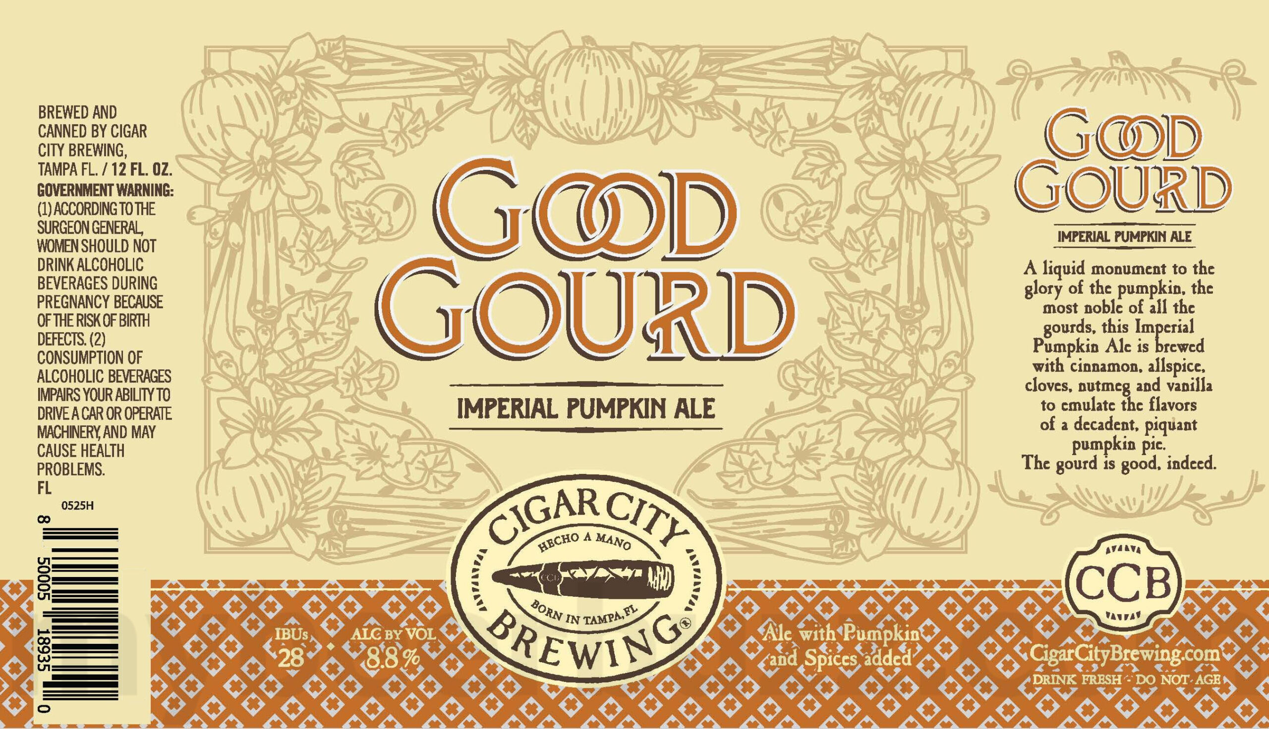 Cigar City Good Gourd Imperial Pumpkin Ale Returning For 2025 - My BeerBuzz