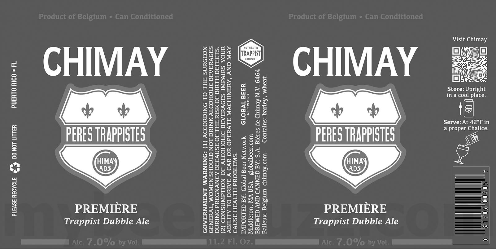 Chimay PREMIÈRE Trappist Dubbel Ale Coming To Cans / 175 Blond Ale - My ...