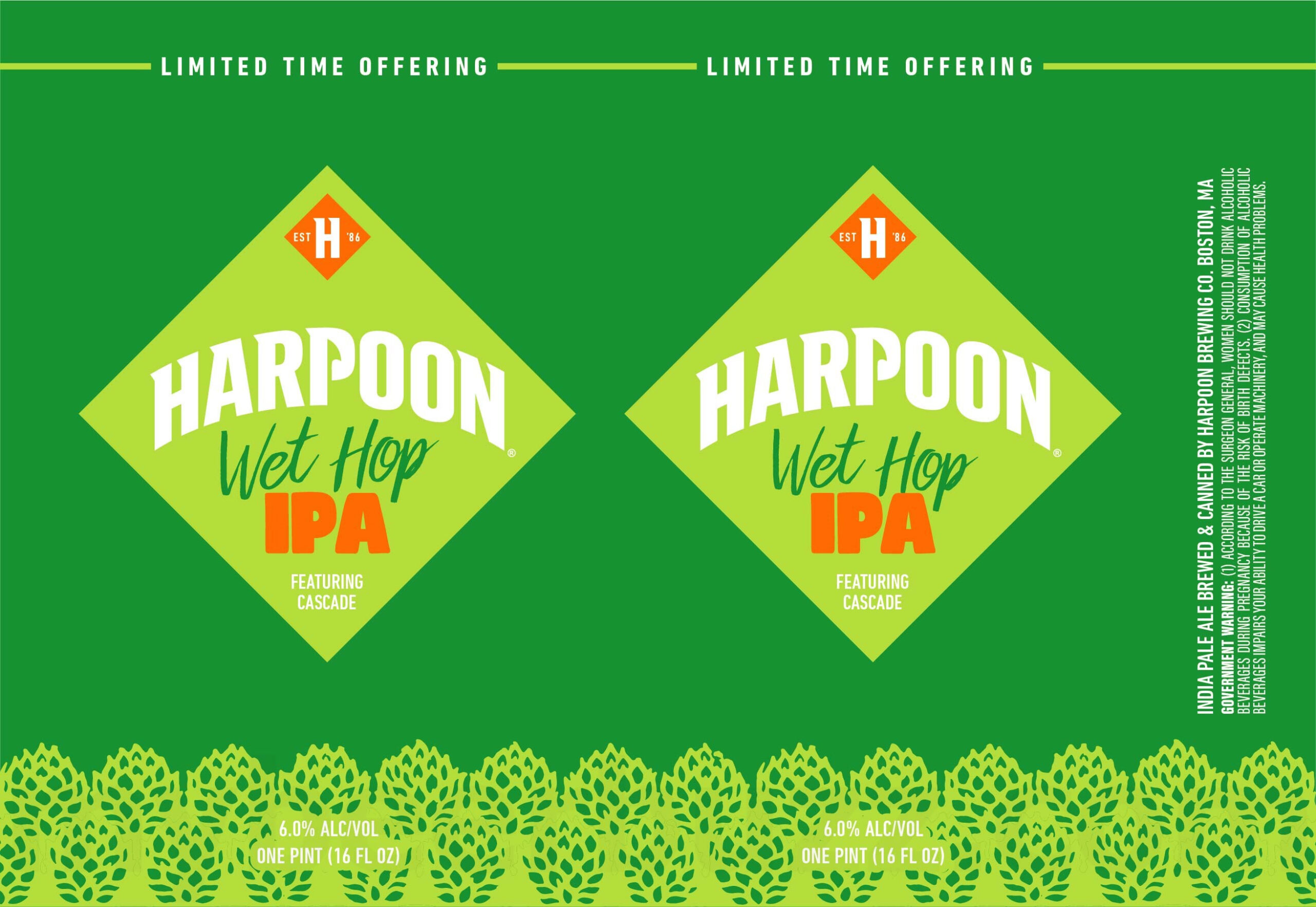 Harpoon Adding 2025 Wet Hop IPA Cans - My BeerBuzz