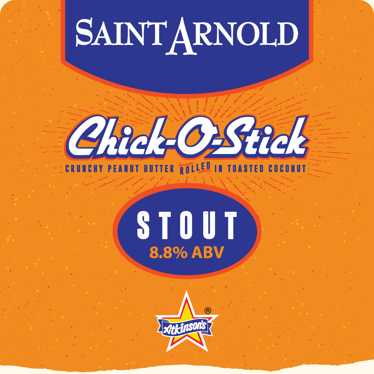 Saint Arnold Chick-O-Stick Stout Atkinson Candy Company Collab