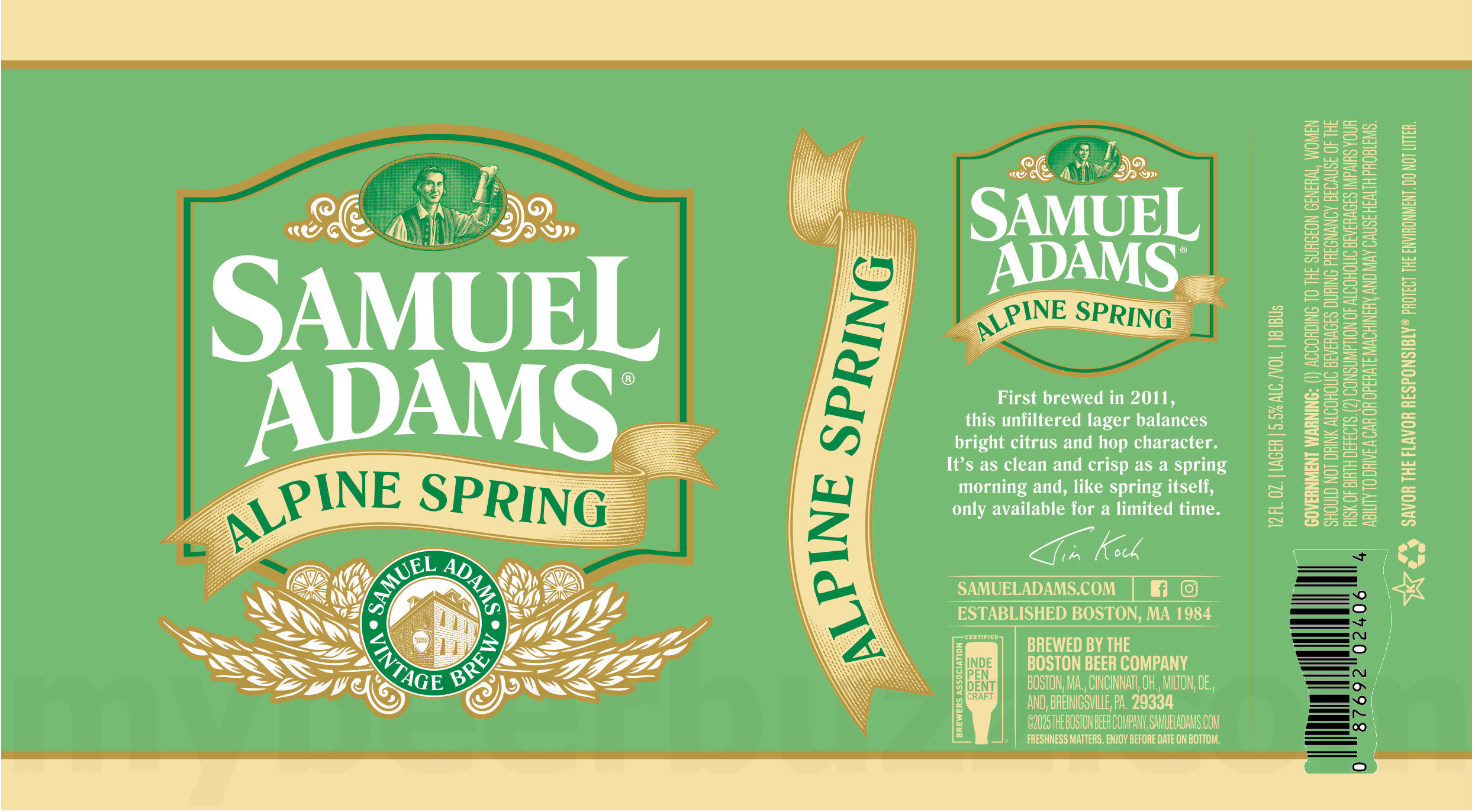 Samuel Adams Alpine Spring & Blackberry Witbier Returning 2026