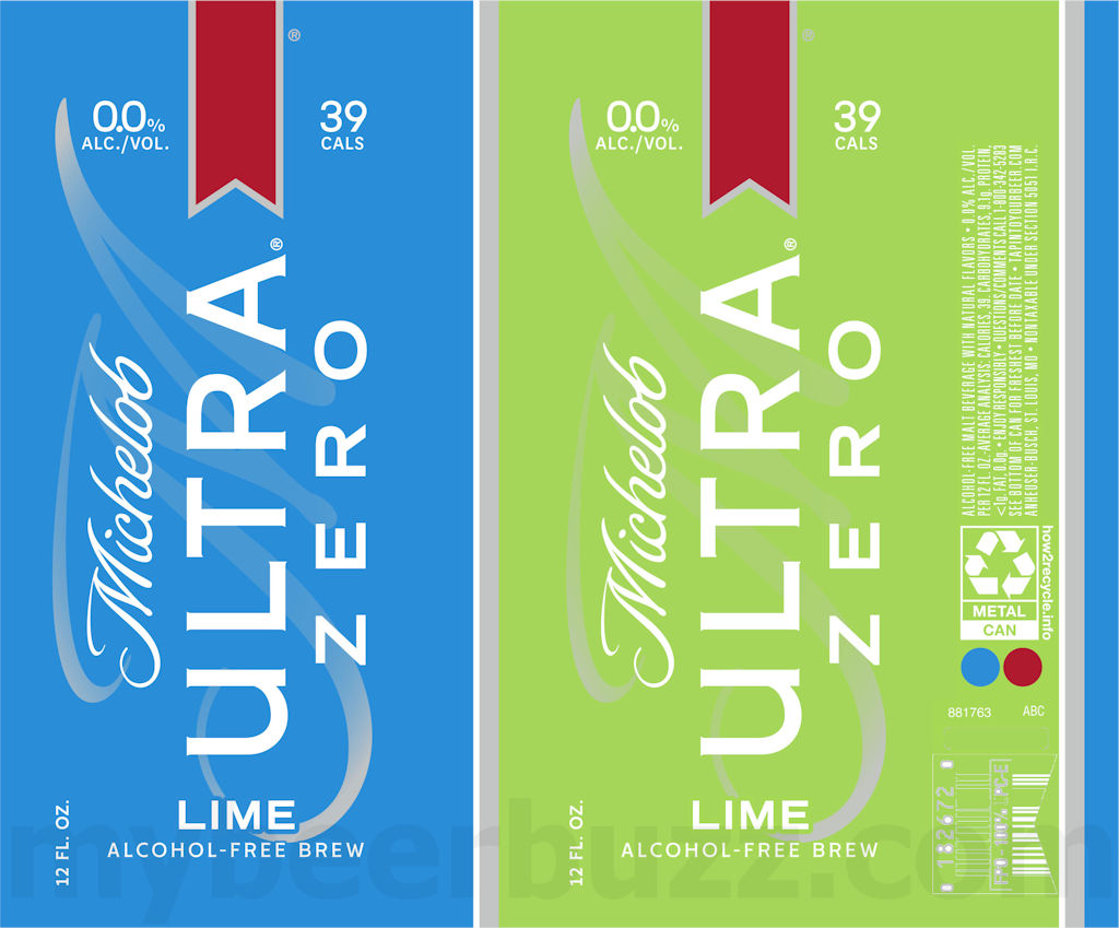 Michelob Adding Ultra Zero Lime Alcohol-Free - My BeerBuzz