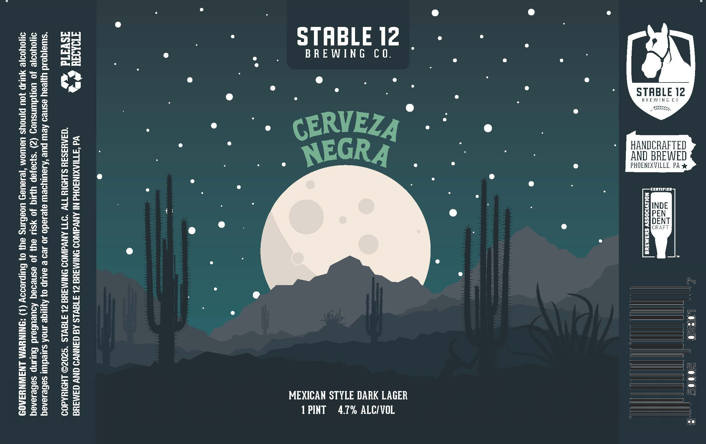 Stable 12 Brewing Adding Cerveza Negra Cans - My BeerBuzz