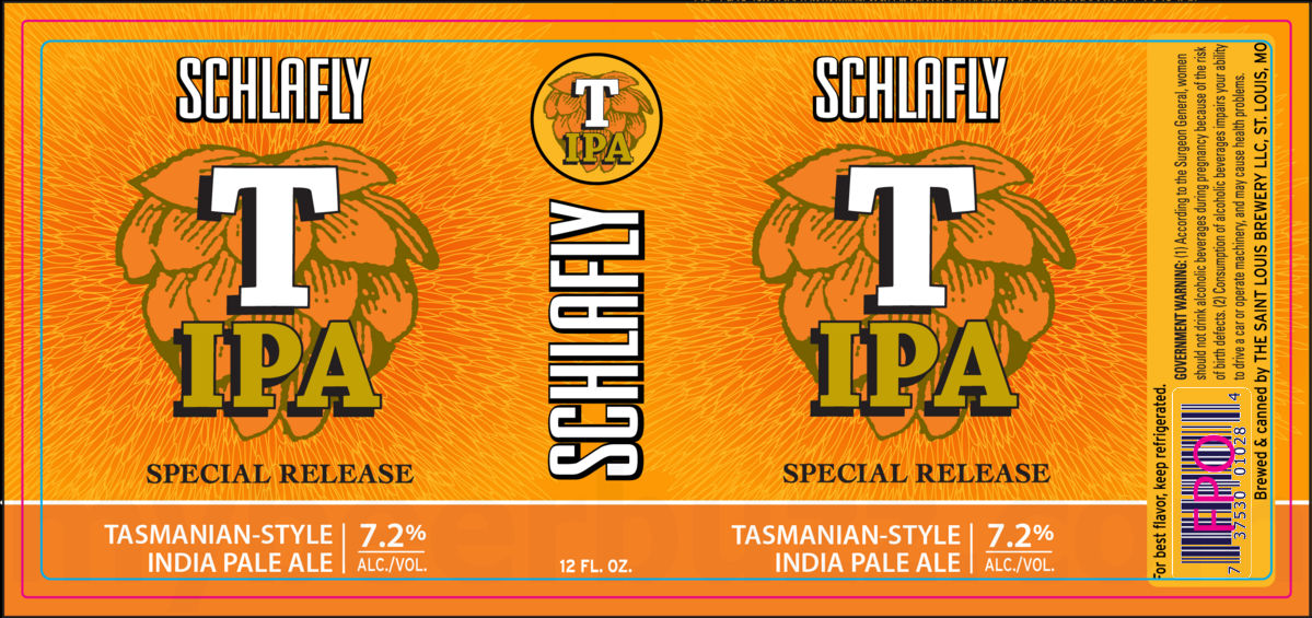 Schlafly Adding T IPA Special Release Tasmanian-Style IPA - My BeerBuzz