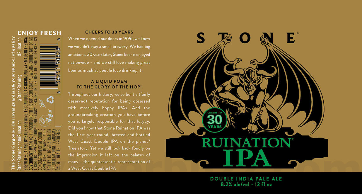 Stone Ruination & Japanese Green Tea IPA Returning For 30 Years