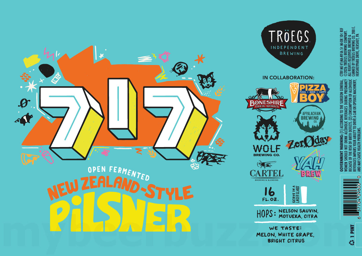 2026 Tröegs 717 Collaboration Pilsner